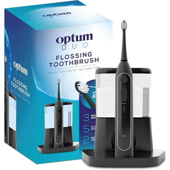 Flossing Toothbrush 2-in-1 Electric Toothbrush Water Flosser Combo ...