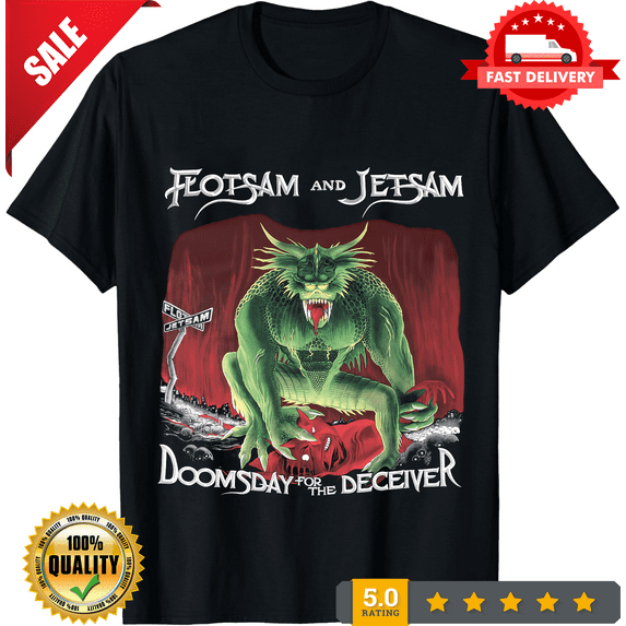 Flotsam AND JETSAM DOOMSDAY FOR THE DECEIVER Black All Size Shirt ...