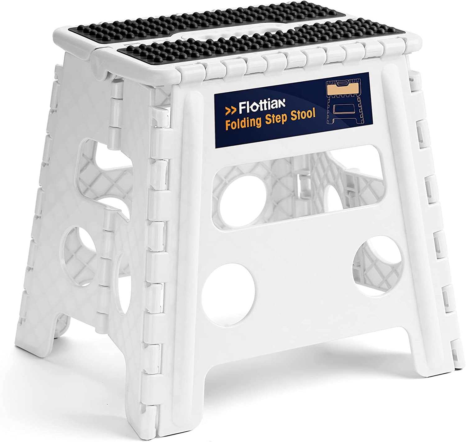 Flottian 13" Folding Step Stool for Adults and Kids Holds Up to 300 lbs ...