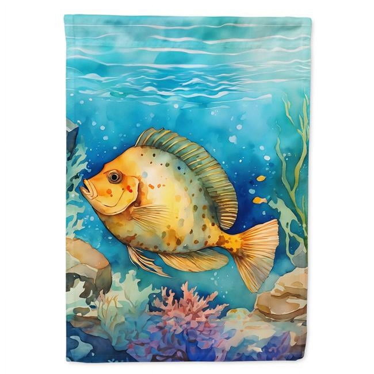Flounder House Flag 28 in x 40 in - Walmart Business Supplies