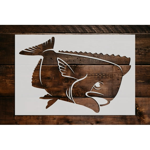 Flounder Stencil - Art and Wall Stencil (6"x5") - Walmart.com