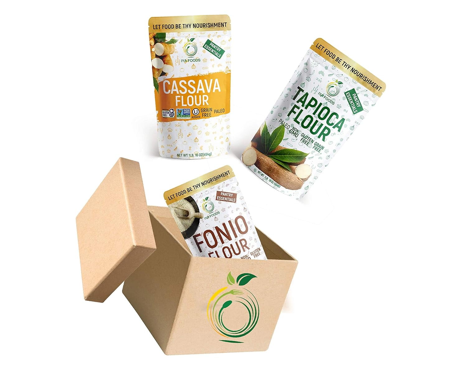 Flour Bundle Box. 100% Single Ingredient Flours, Cassava Flour, Tapioca ...