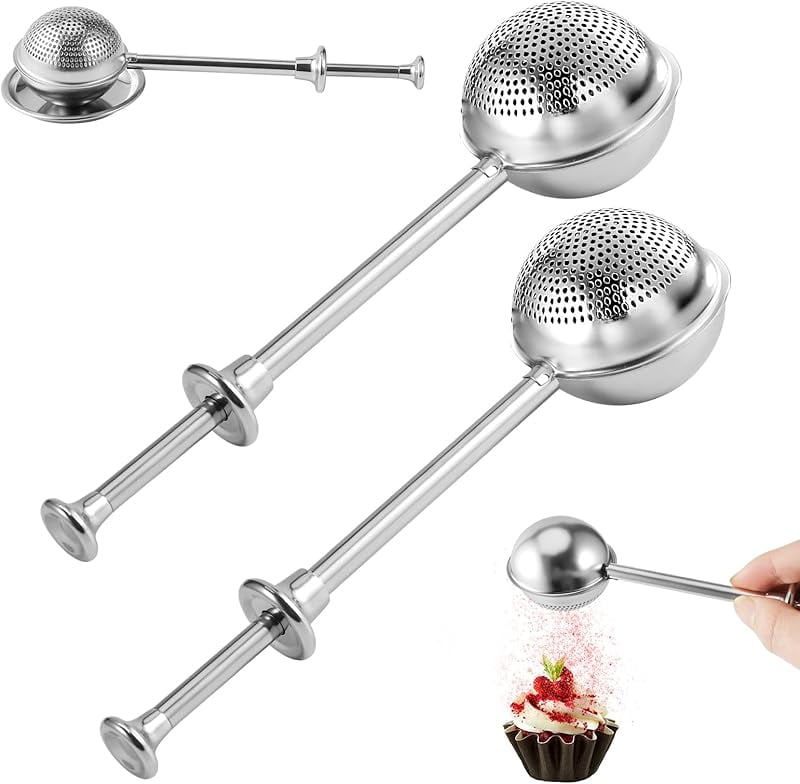 Flour Duster for Baking, 1 PCS Flour Sifter for Baking Powdered Sugar ...