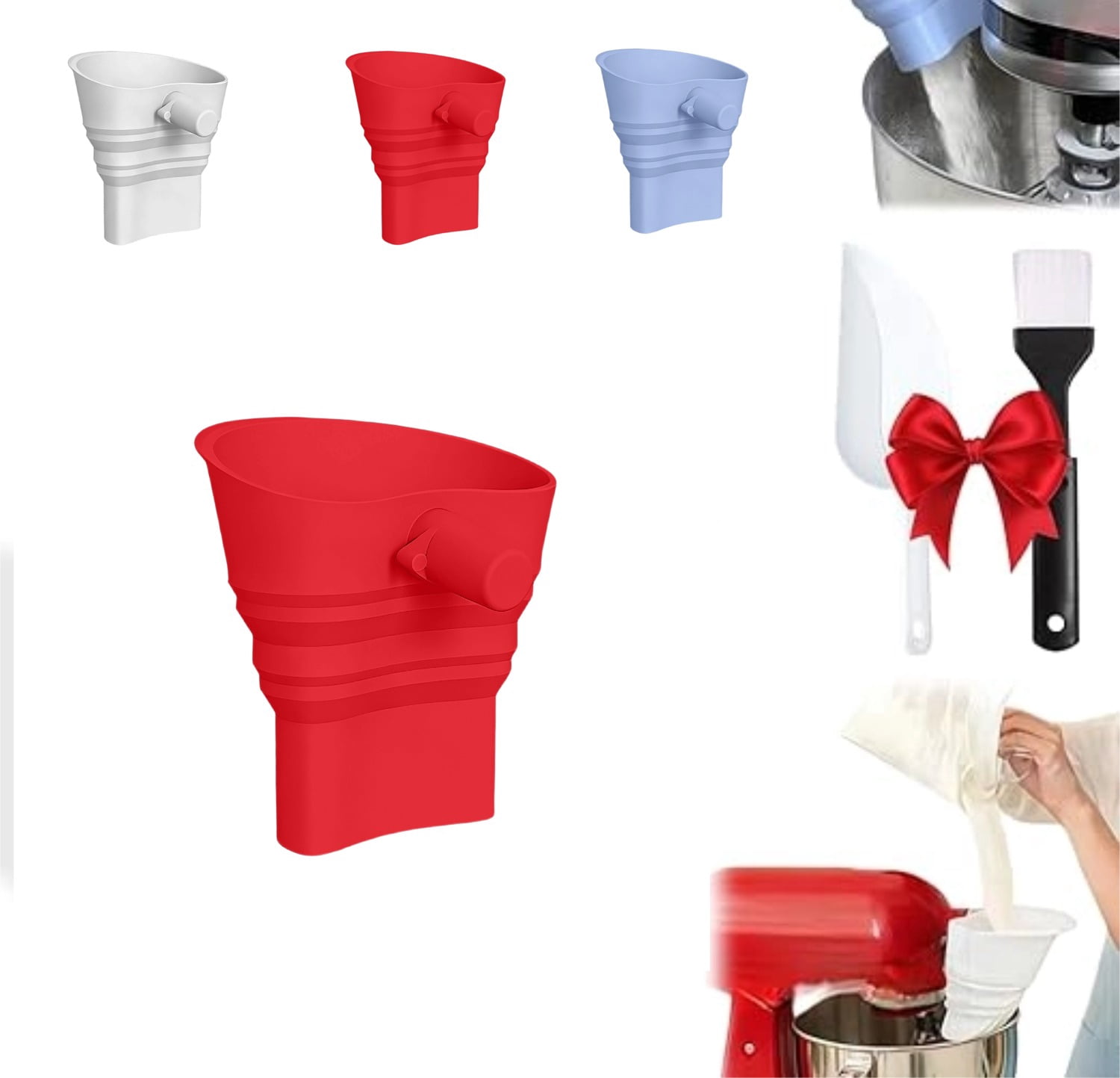 Flour Funnel For Kitchen Aid Mixer, Powder Funnel For Kitchen Aid ...