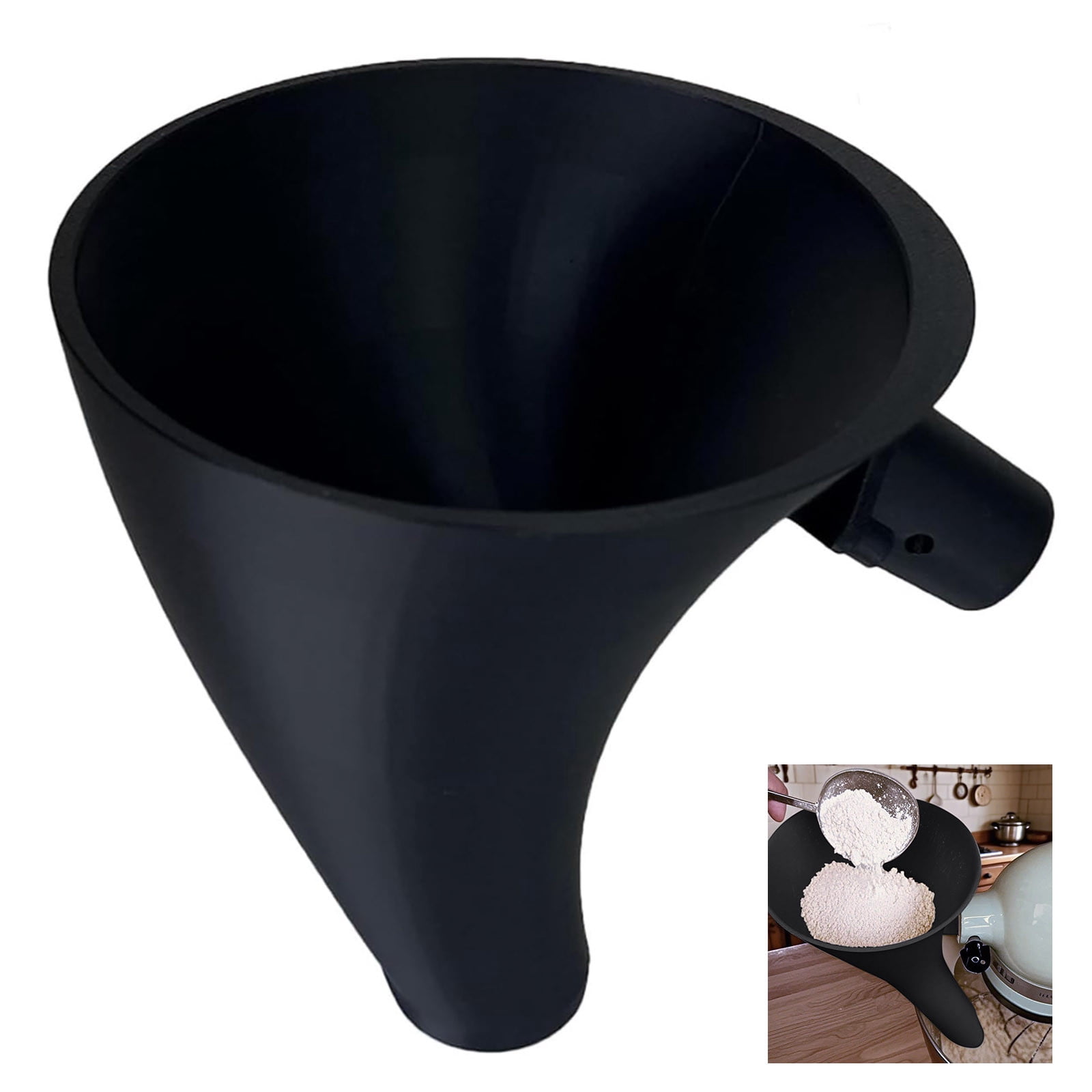 Flour Funnel For Kitchen Aid Mixer, 2025 Stand Mixer Attachment For ...