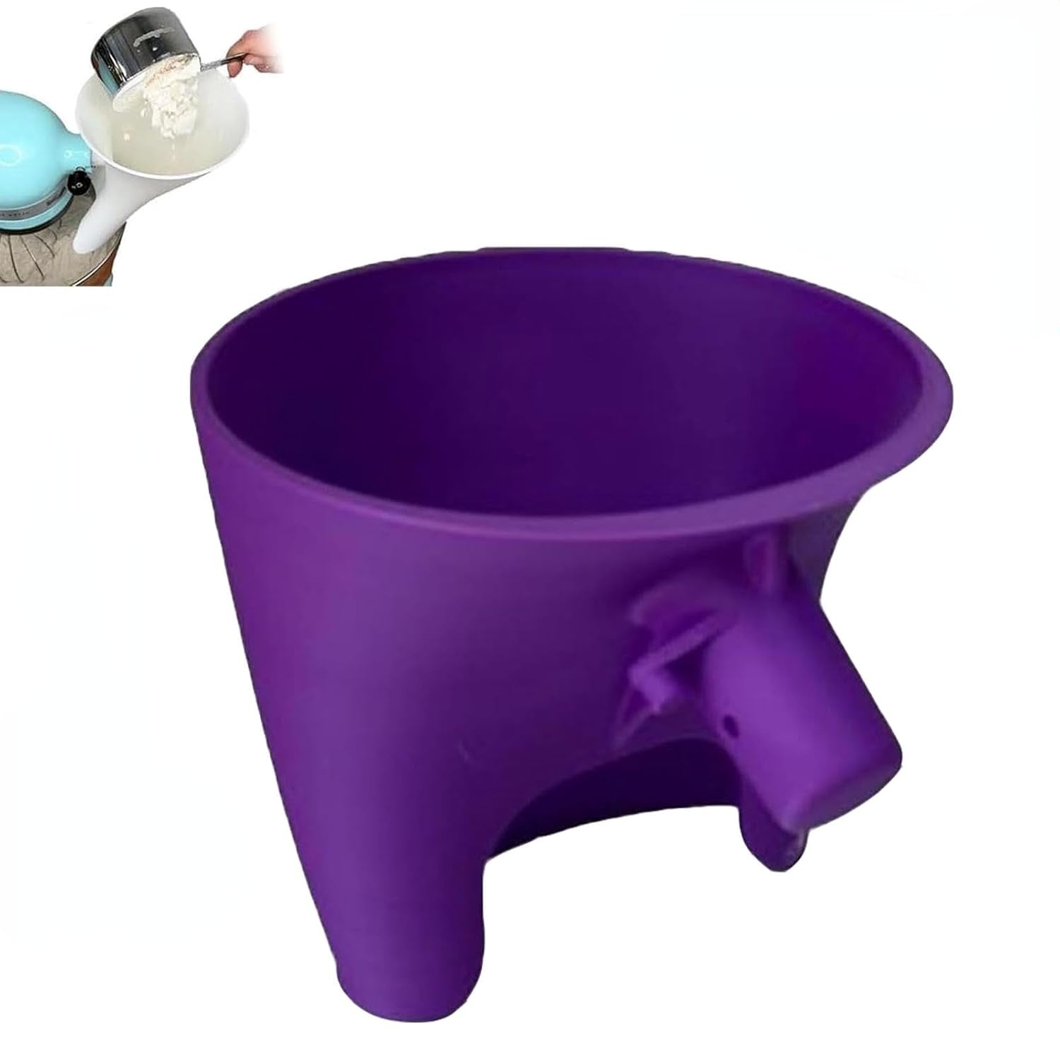 Flour Funnel for Kitchen Aid Mixer, Countess Flour Funnel Stand Mixer ...
