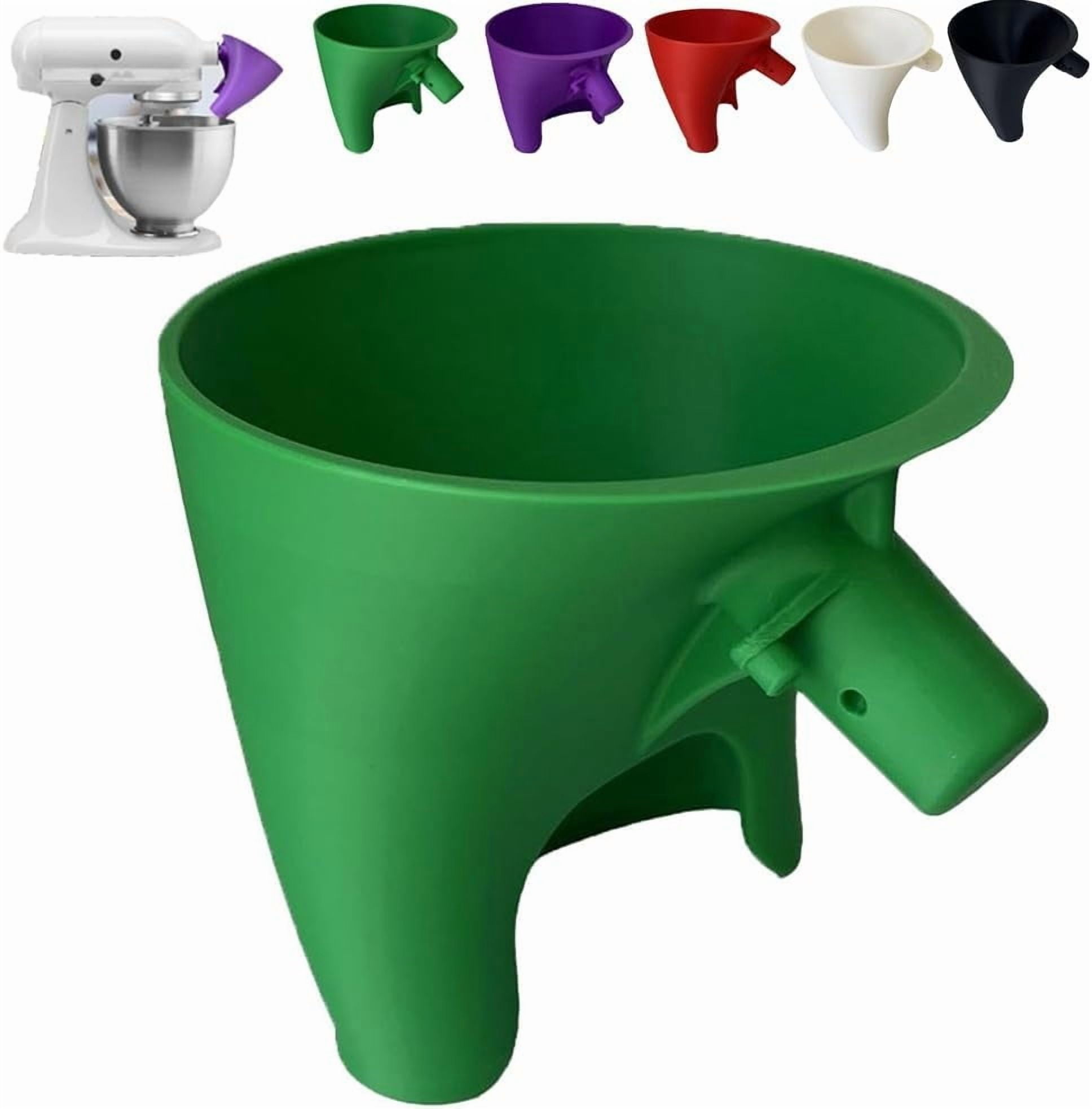 Flour Funnel for Kitchen Aid Mixer,Countess Plastic Powder Funnel Stand ...