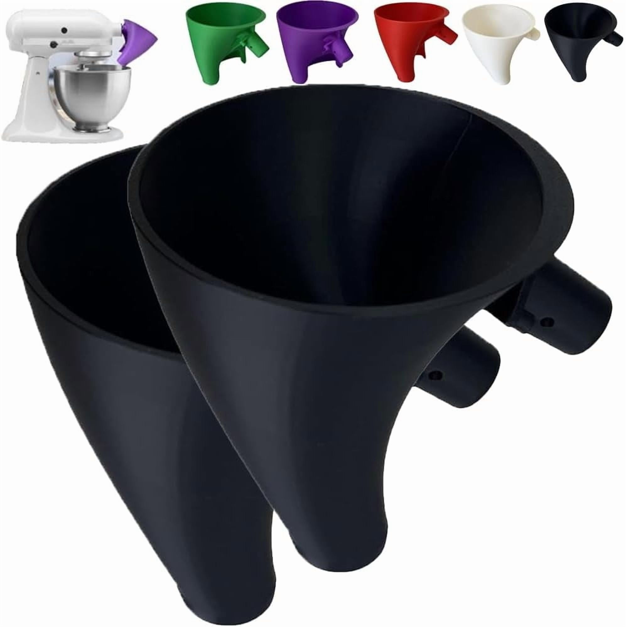 Flour Funnel for Kitchen Aid Mixer,Countess Plastic Powder Funnel Stand ...