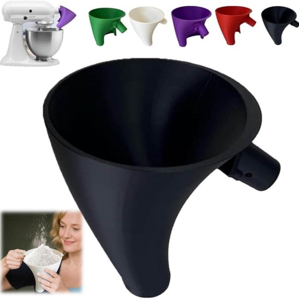 Flour Funnel for Kitchen Aid Mixer,Flour Funnel- Stand Mixer Attachment ...