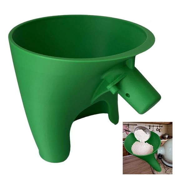 Flour Funnel for Kitchen Aid Mixer - No-Mess Anti-Spill Design for 4.5 ...