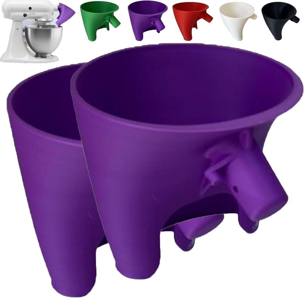 Flour Funnel for Kitchen Aid Mixer,Plastic Powder Funnel Stand Mixer ...