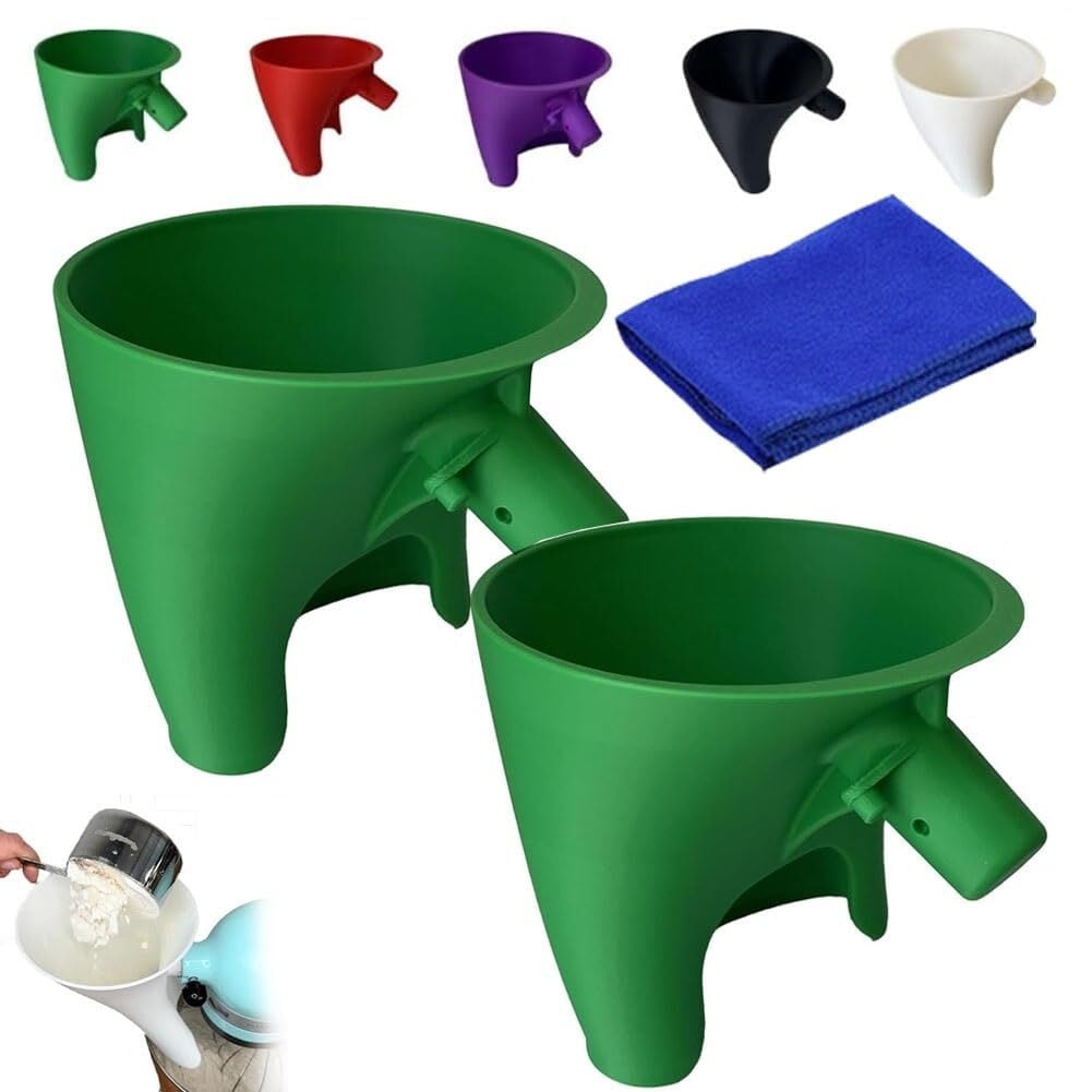 Flour Funnel for Kitchen Aid Mixer, Stand Mixer Attachment for Artisan ...