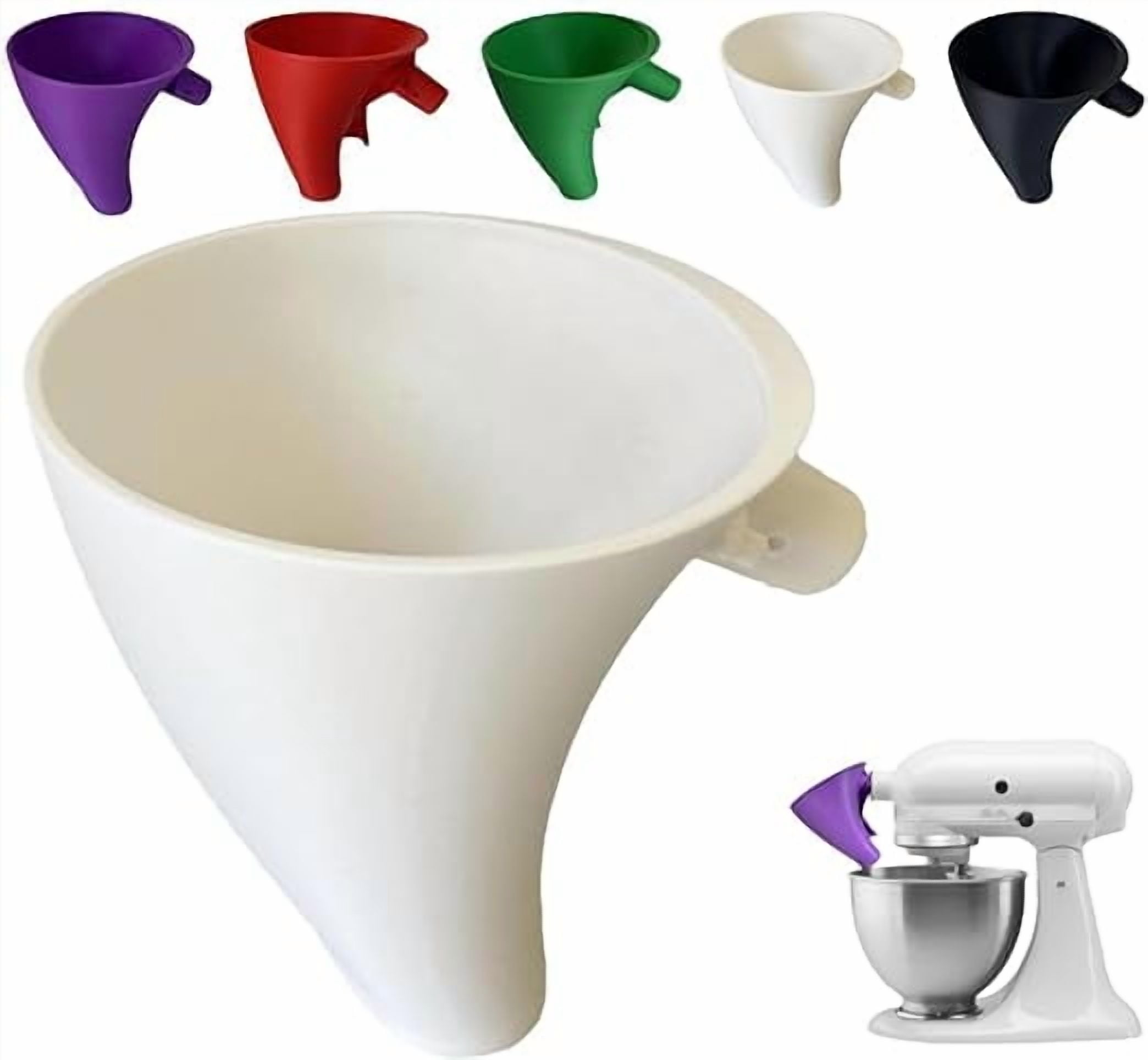 Flour Funnel for Kitchen Aid Mixer, Stand Mixer Attachment – Plastic ...