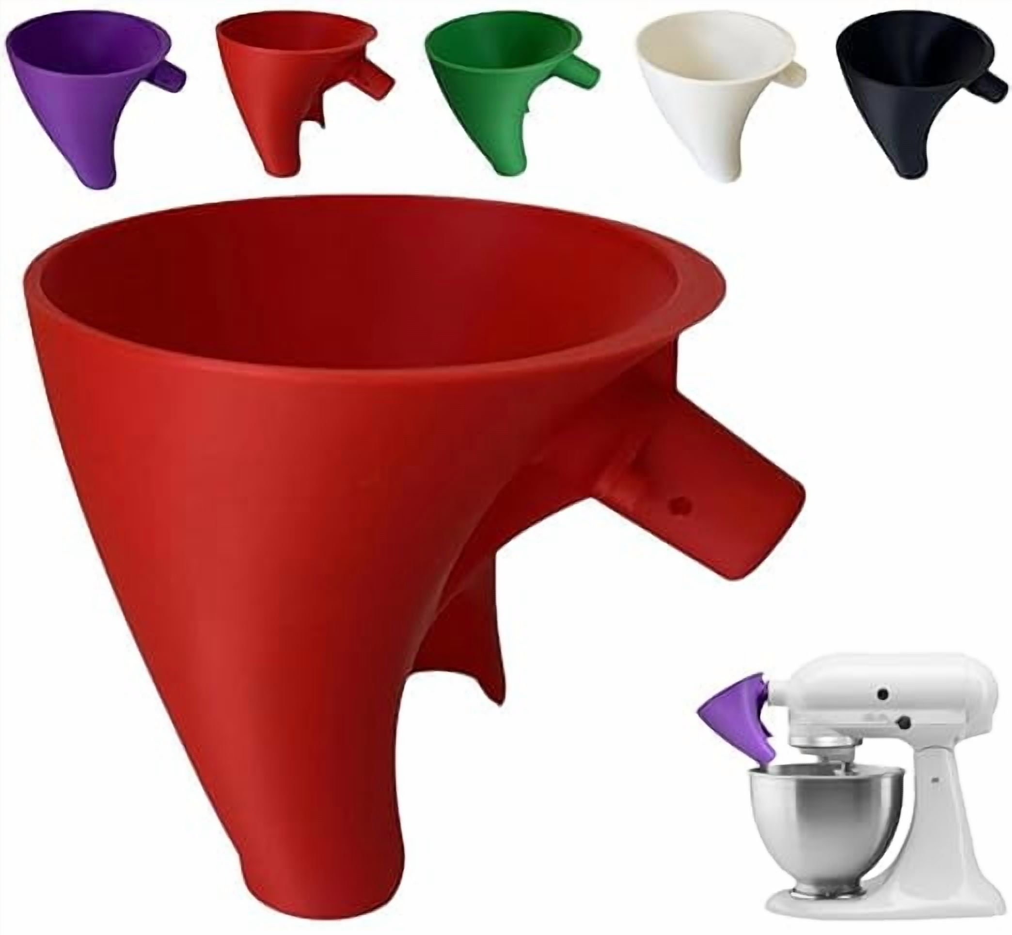 Flour Funnel for Kitchen Aid Mixer, Stand Mixer Powder Funnel, Plastic ...