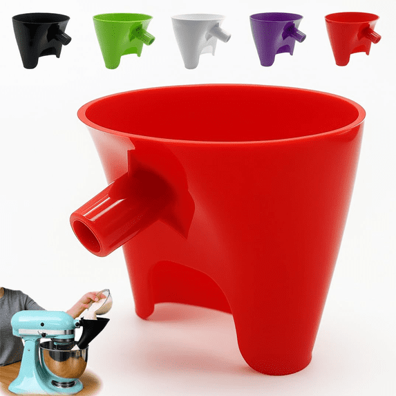 Flour Funnel for Kitchen Stand Mixer, Easy Pour No-Mess Mixer ...