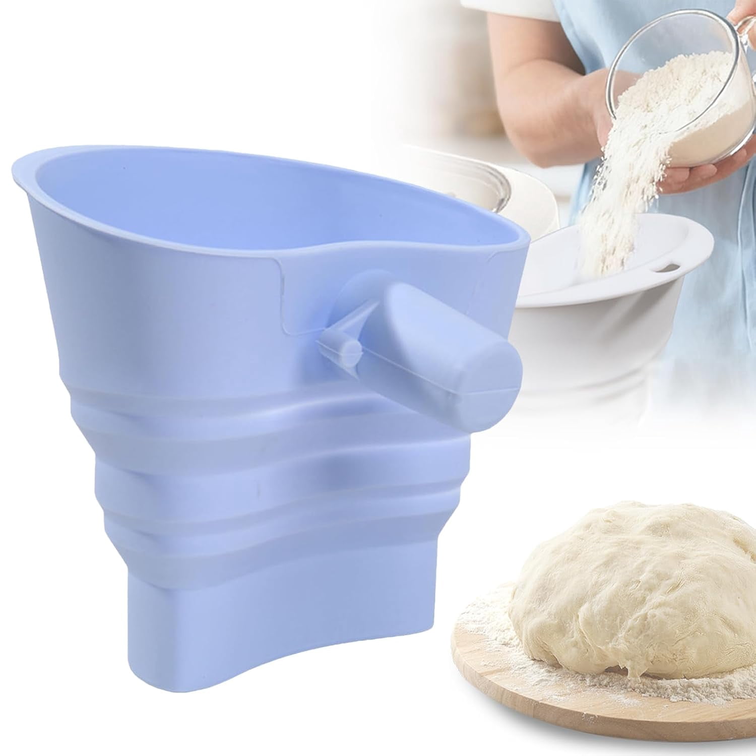 Flour Funnel Mixer, 2026 New Upgrade Foldable Silicone Stand Mixer ...