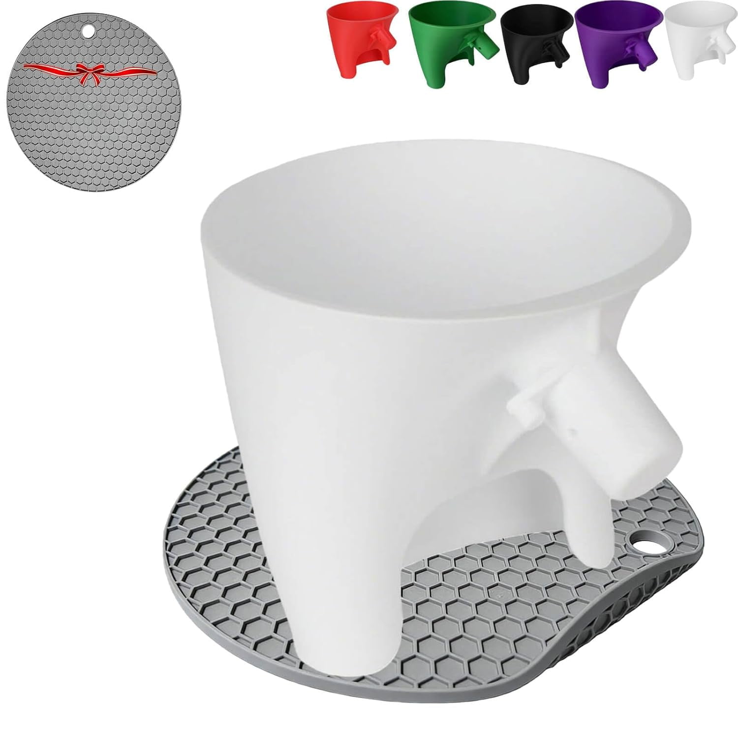 Flour Funnel for Kitchen Aid Mixer Bowl Pouring Attachment, No Mess ...