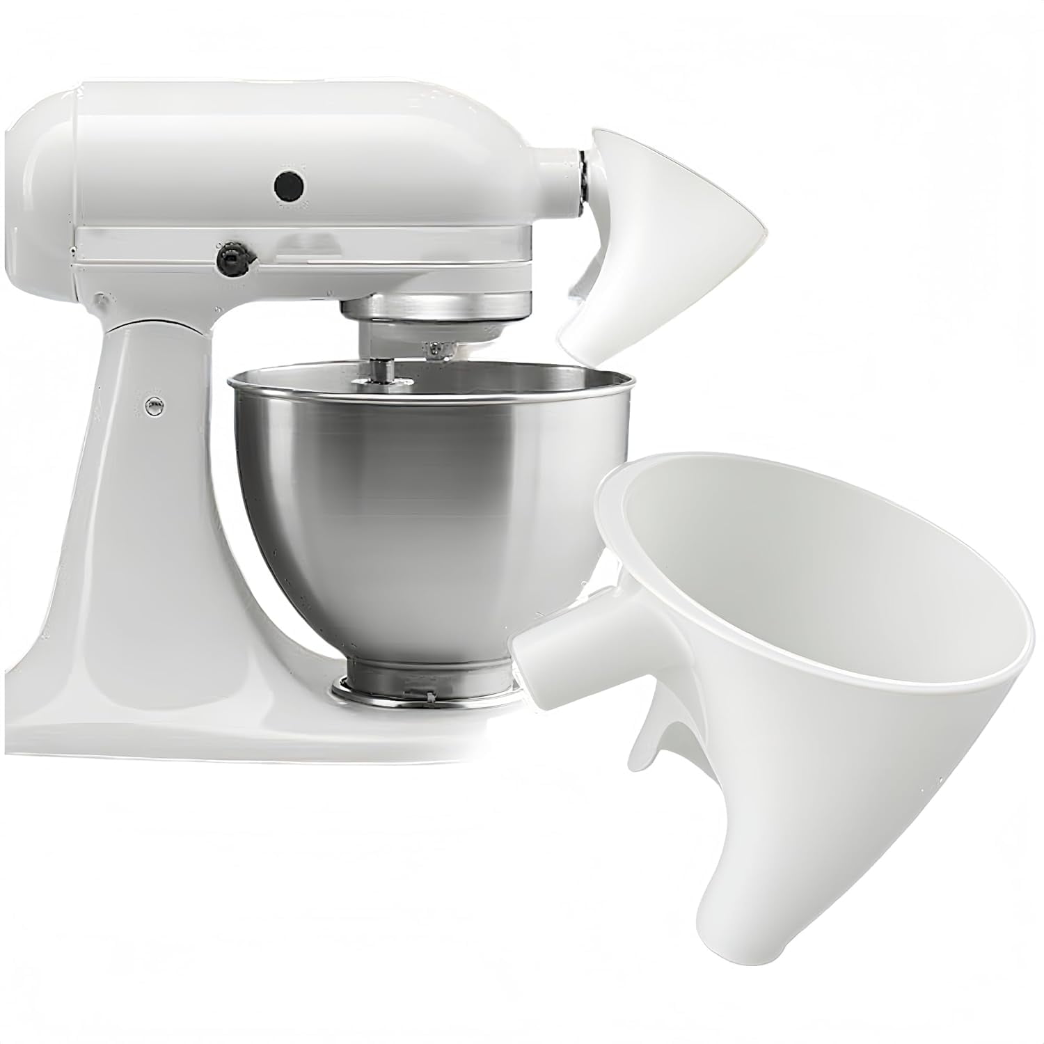 Flour Funnel for Kitchen Aid Mixer, Flour Funnel Accessories Compatible ...