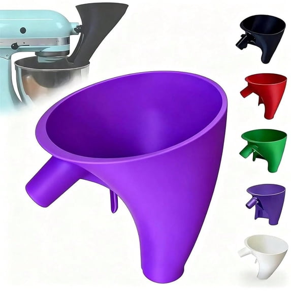 Flour Funnel for KitchenAid Mixer Stand - Mess-Free Guided Pouring ...