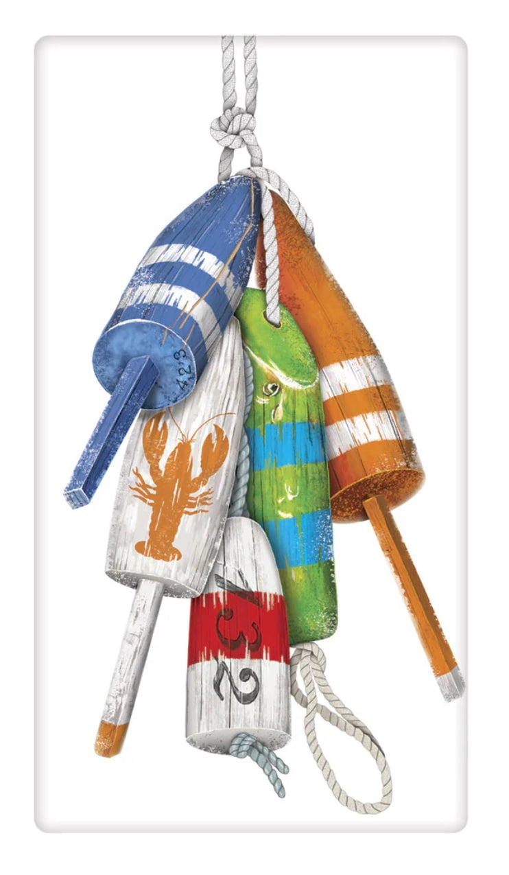 Flour Sack Kitchen Dish Towel Buoys Mary Lake - Thompson - Walmart.com