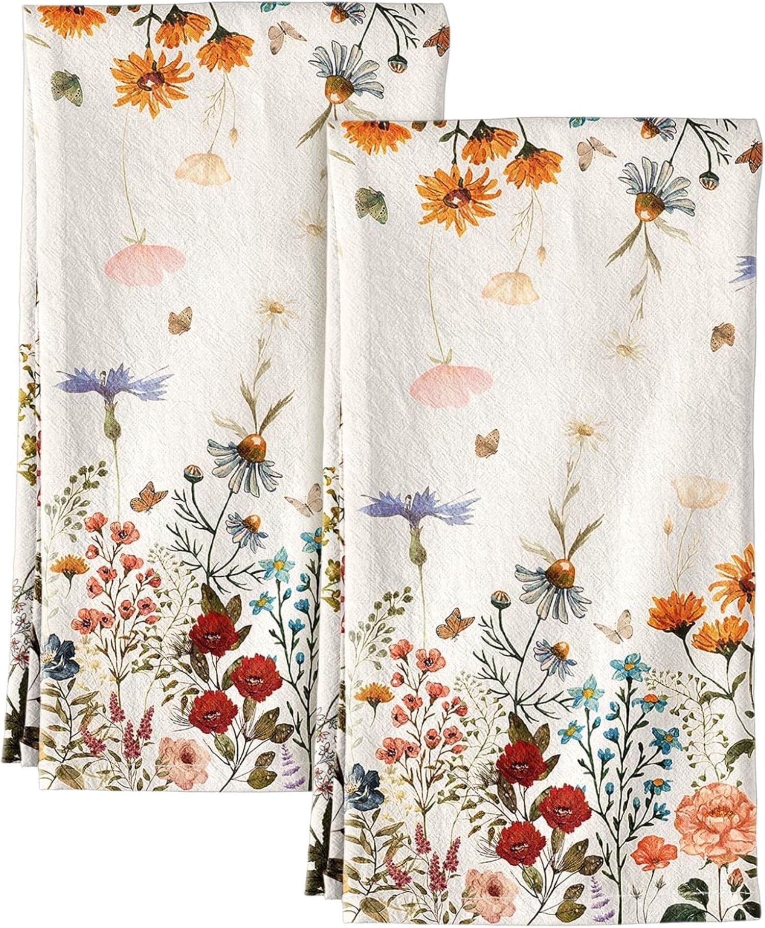 Flour Sack Kitchen Towels Set of 2 Dish Towels Decorative 16x24 Inch ...
