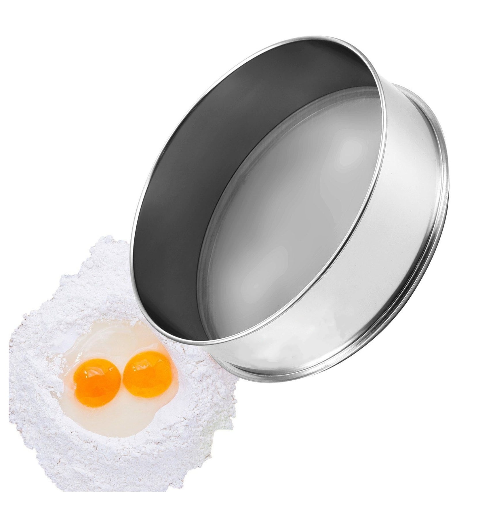 Flour Sifter 80 Mesh Stainless Steel, Fine Mesh Flour Sieve for Baking ...