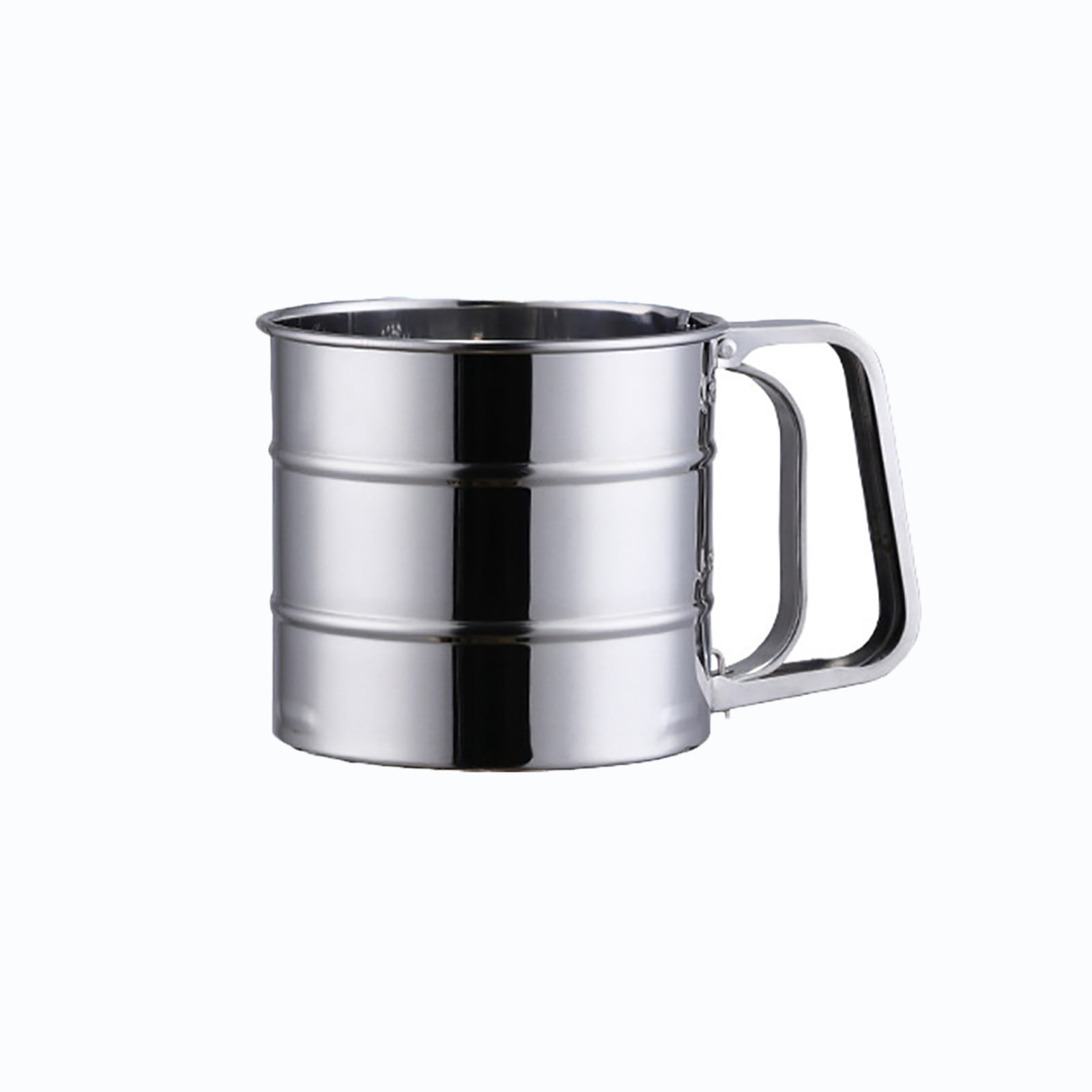 Flour Sifter for Baking, 4 Cup Flour Sifter Stainless Steel, Double ...