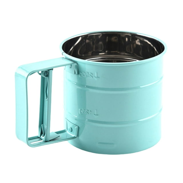 Flour Sifter for Baking, Stainless Steel Hand Crank Flour Sifter ...