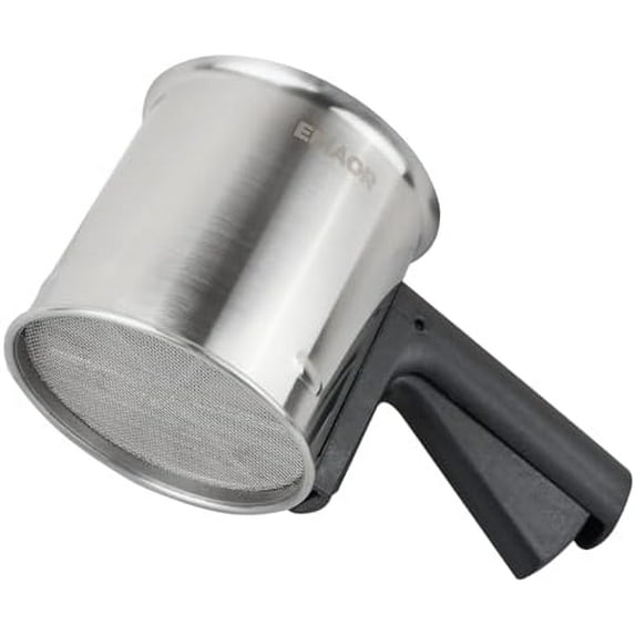 Flour Sifter for Baking,Thickened Premium Stainless Steel Flour Sifter ...