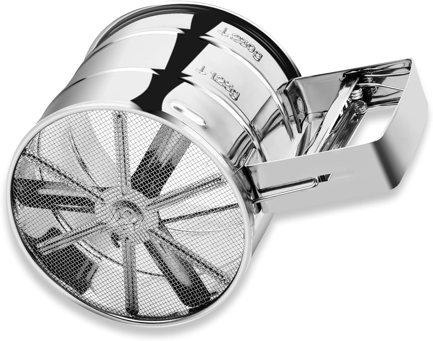Flour Sifter, Premium Stainless Steel Sifter for Baking, Fine Mesh ...