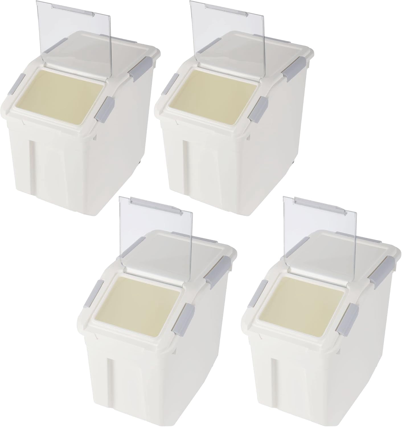 Flour Storage Container 30 lb (\u200E25 Liters) with Wheels Seal ...