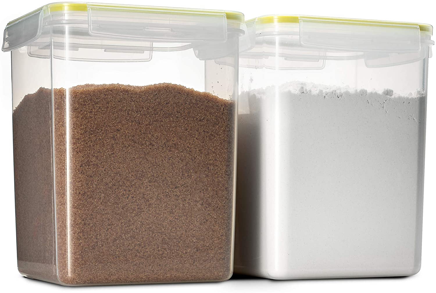Flour and Sugar Containers with Lids (Set of 2) – Extra Large Airtight ...