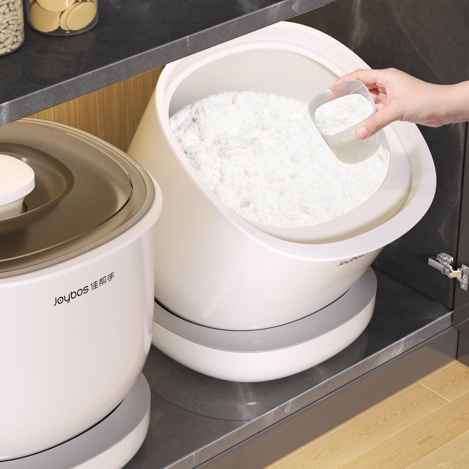 Flour Sugar Storage Containers (12lbs Rice / 8lbs Flour) Using ...