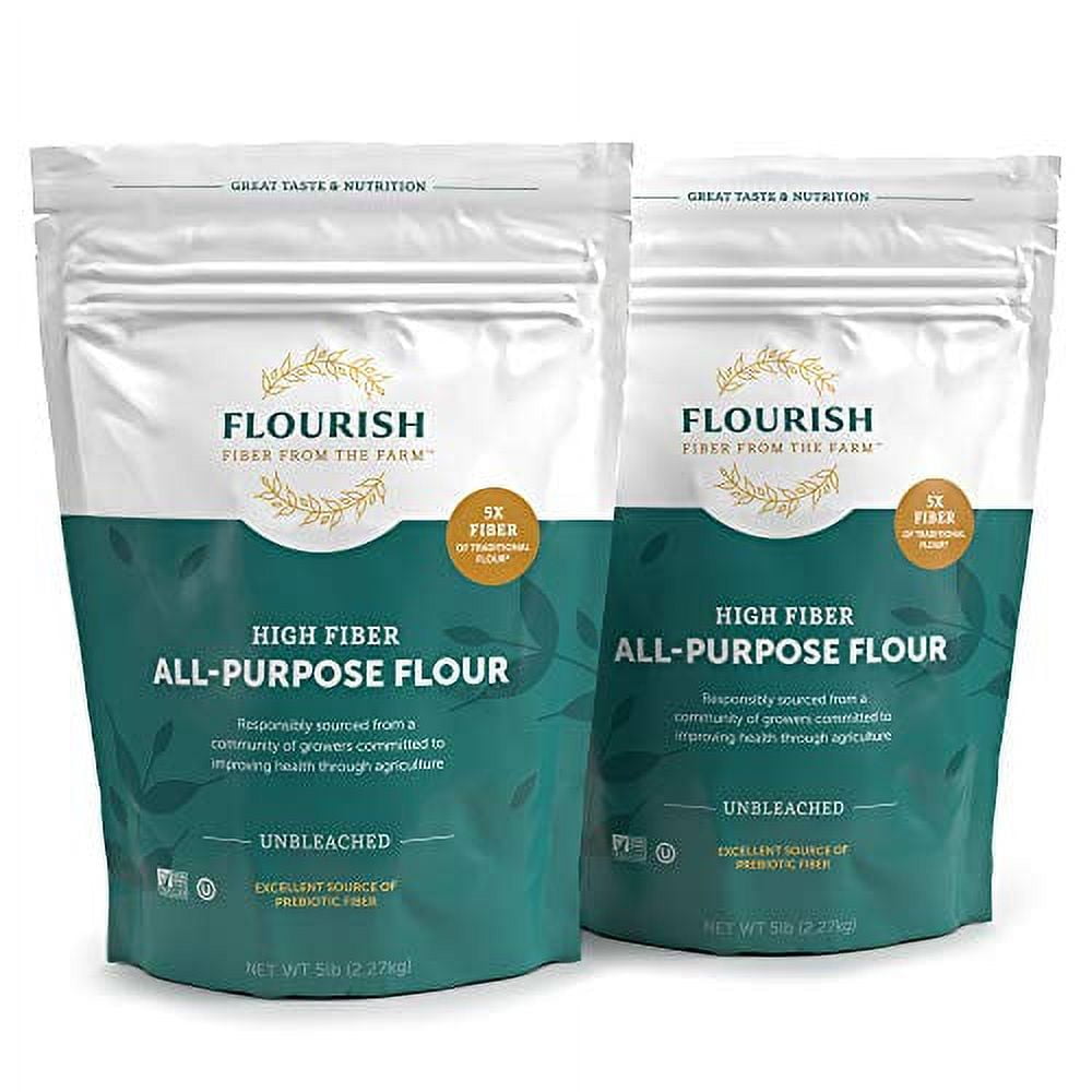 Flourish Fiber from The Farm - High Fiber/ Low Carb, Unbleached All ...