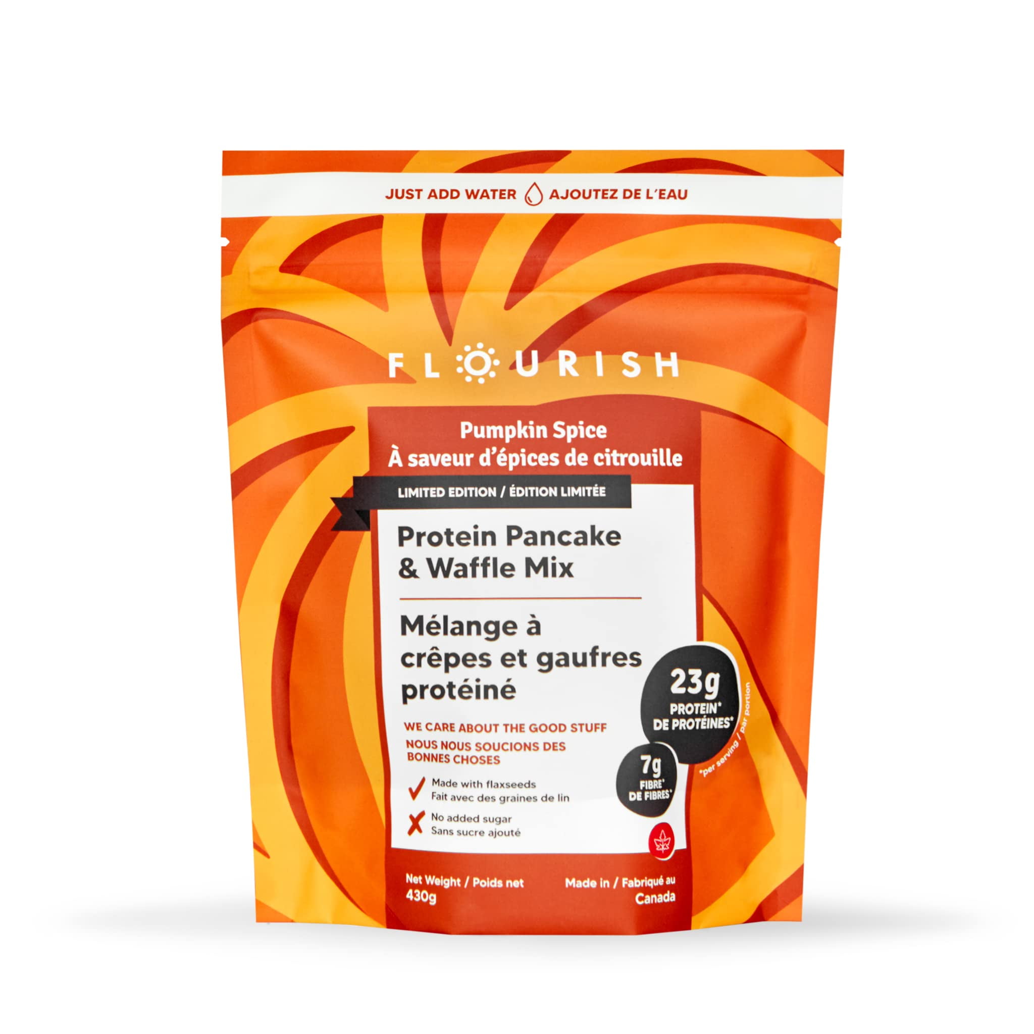 Flourish Protein Pancake & MMF7 Waffle Mix, Whey Protein Isolate & Flax ...