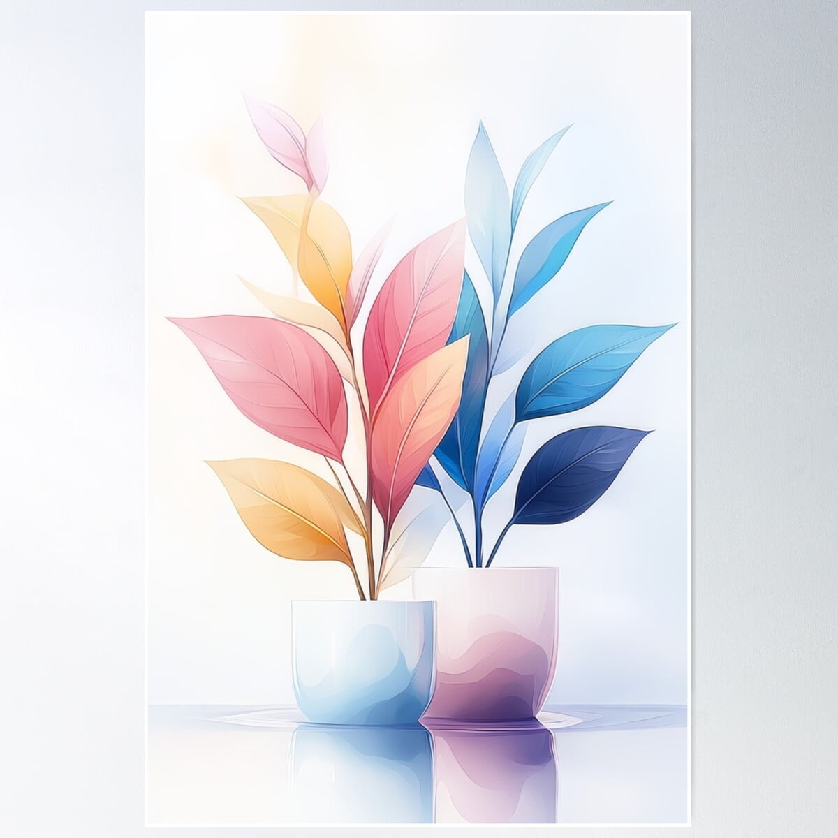 Flourishing In Duality Poster Wall Art, Modern Wall Decor For Living ...
