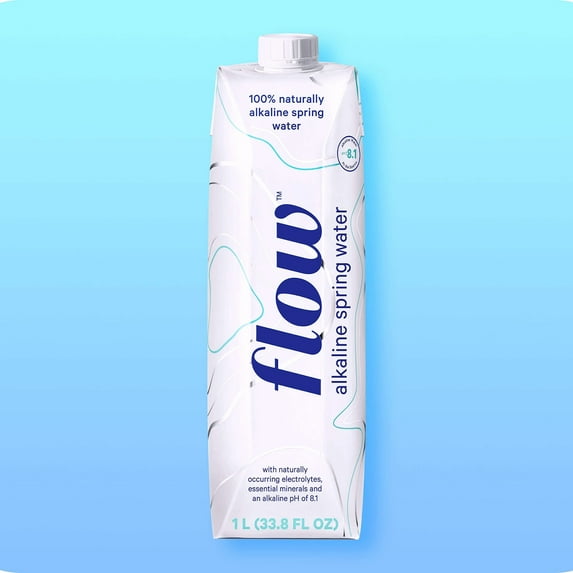 Flow Pure Mineral pH Balanced Naturally Alkaline Spring Water, 33.8 fl ...
