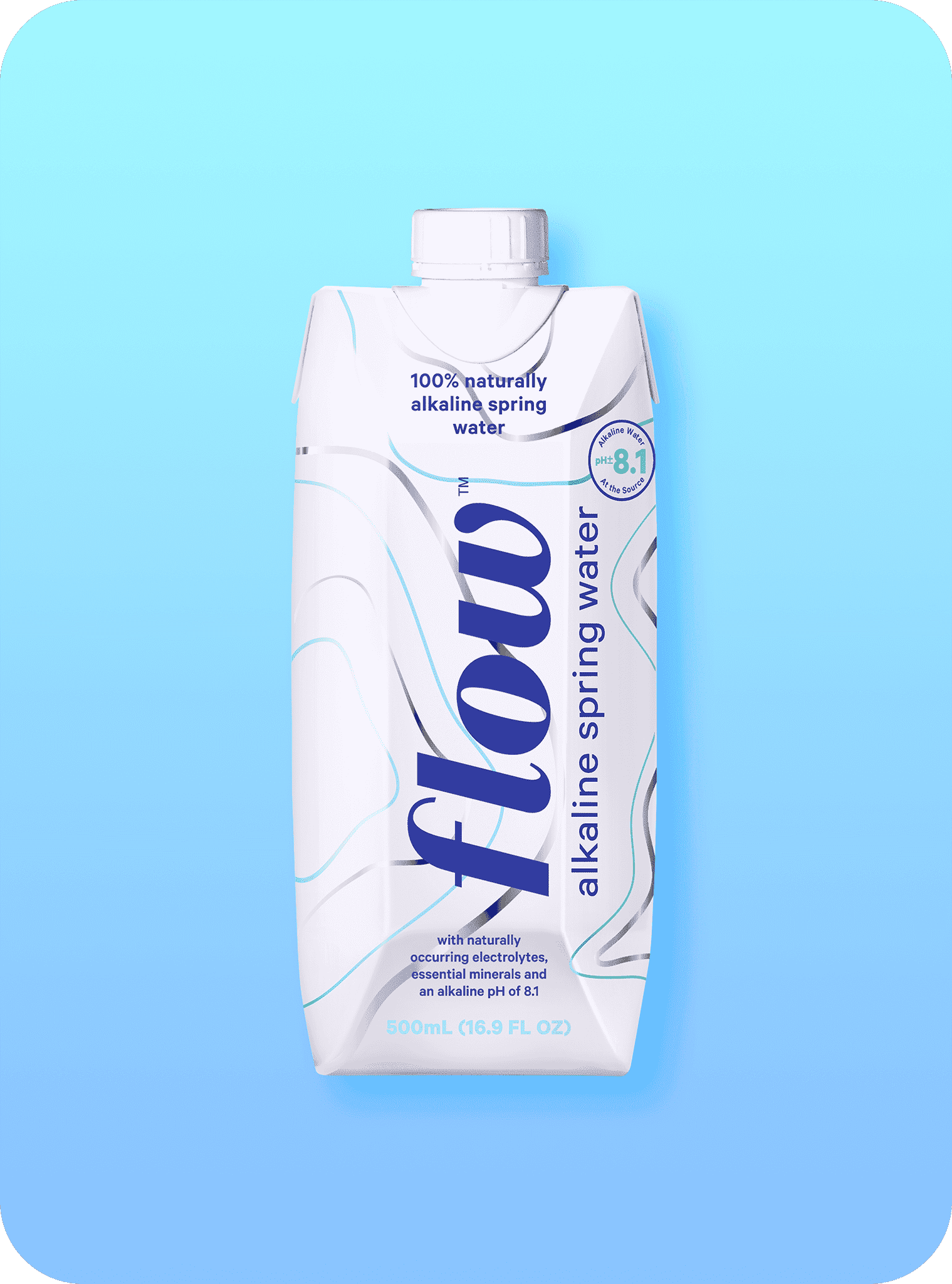 Flow Alkaline Spring Water- 100% Natural, High Mineral, 16.9 fl oz, 12 ...