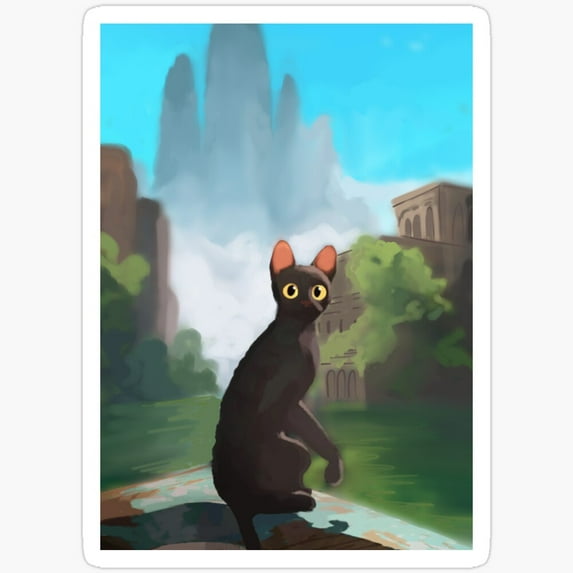 Flow Cat Sticker Phone Decal Water Bottle Stickers Car Decals, Laptop ...