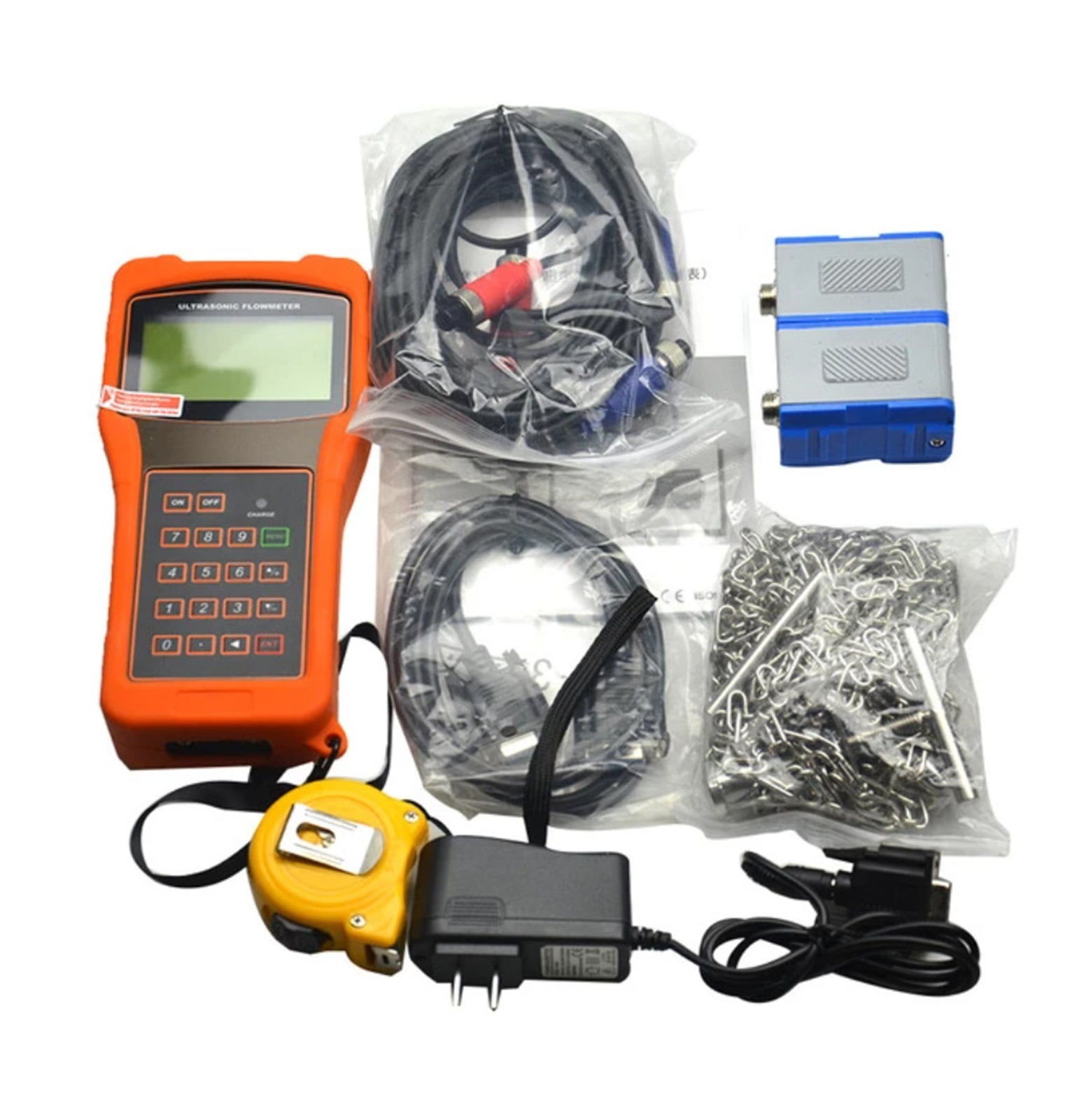 Flow Control Meter Ultrasonic Flowmeter / Flow Meter TM1+TS2 Sensor 15 ...