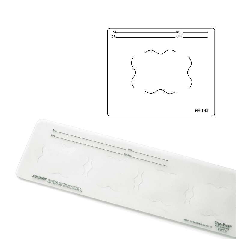 Flow Dental Film Mount Size 1-H Grip Right Notched Plastic Mounts 1 ...