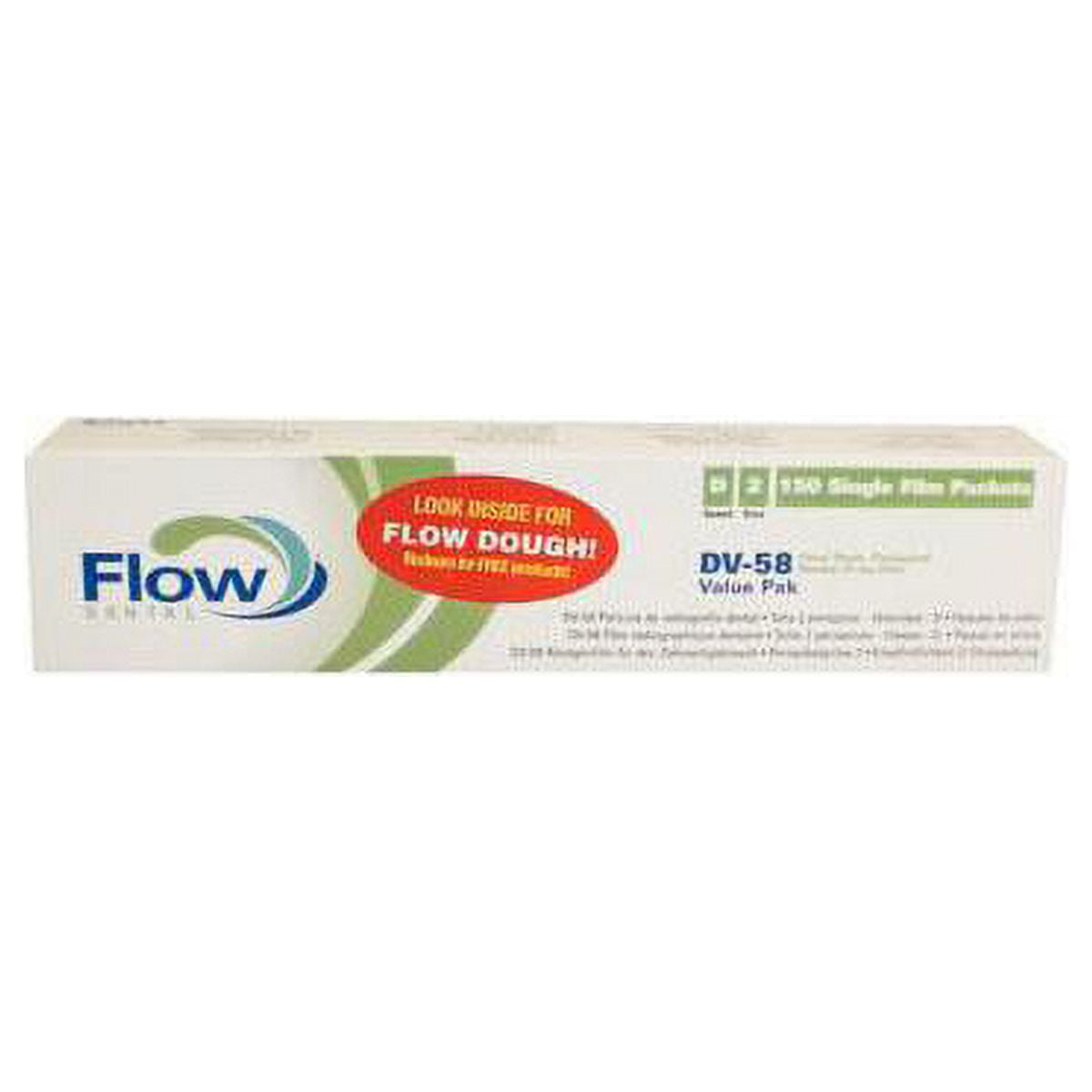 Flow Dental X-Ray DV-58 Periapical Speed D Size 2 Single Film Packets ...