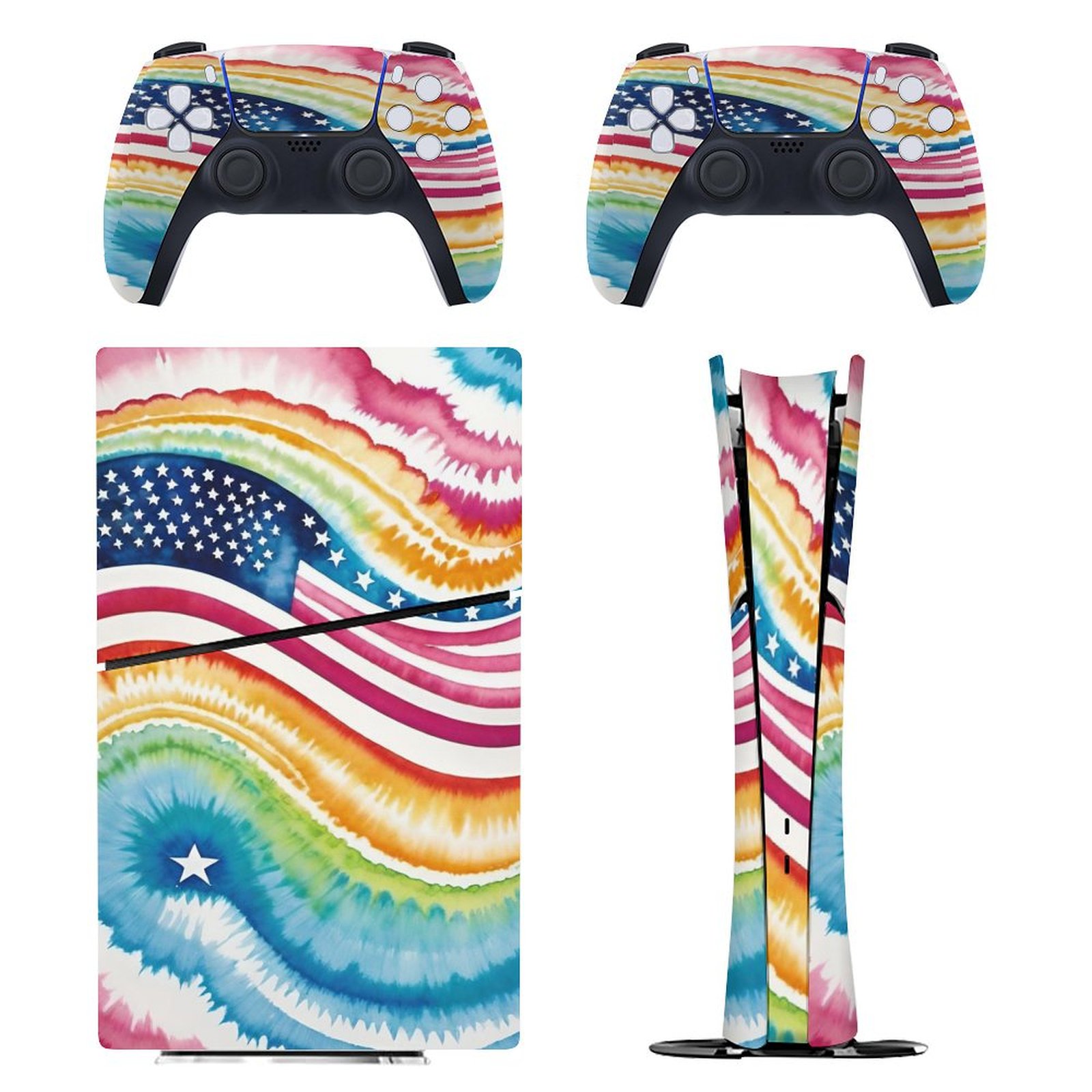 Flow, Flags, Watercolors PS5/PS5 Slim Digital Disc Skin Sticker For ...