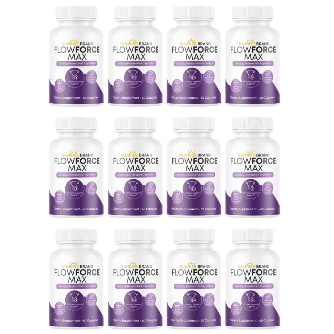Flow Force Max - Vegan, Male Vitality Supplement Pills - 12 Bottles 720 ...