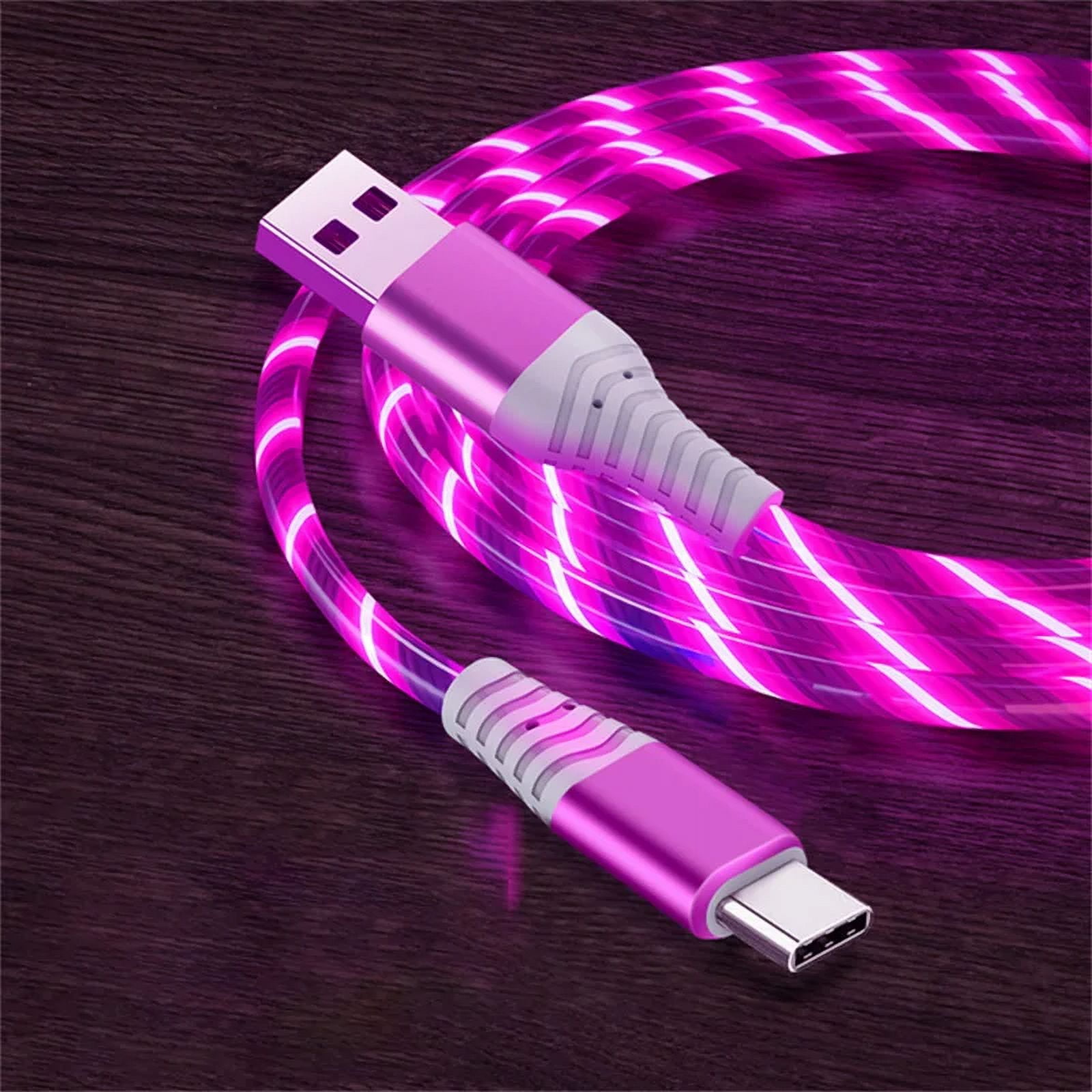 Flow Luminous USB Type C Cable 5A Fast Charging Data Cord Fast Charging ...