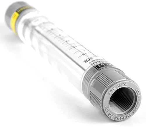 Flow Meter, 0.5-5 GPM 1.8-18 LPM Tube Type Flow Meter for Gas Liquid ...