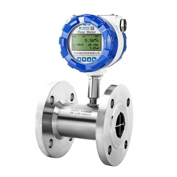 Flow Meter Digital Instrument Flange Connection SS304 4-20mA RS485 Output Liquid Meter Flowmeter ...