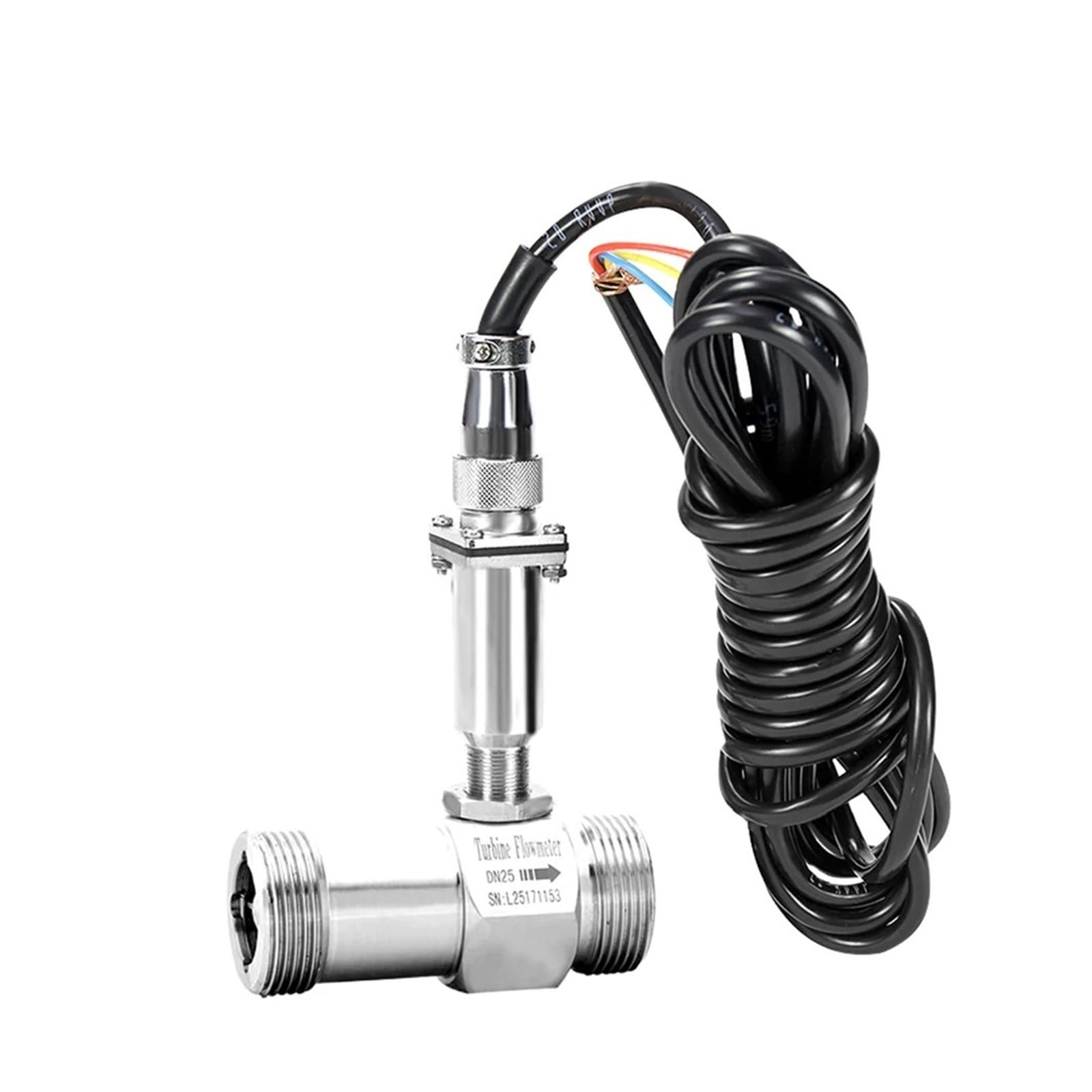 Flow Meter High Percision Pulse Counter Die-sel Alcohol Oil 1/2 1 ...