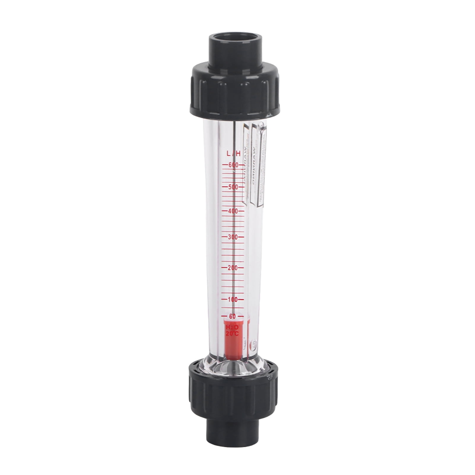 Flow Meter Rotameter,60‑600L/H Plastic Tube Liquid Water Rotameter LZS ...