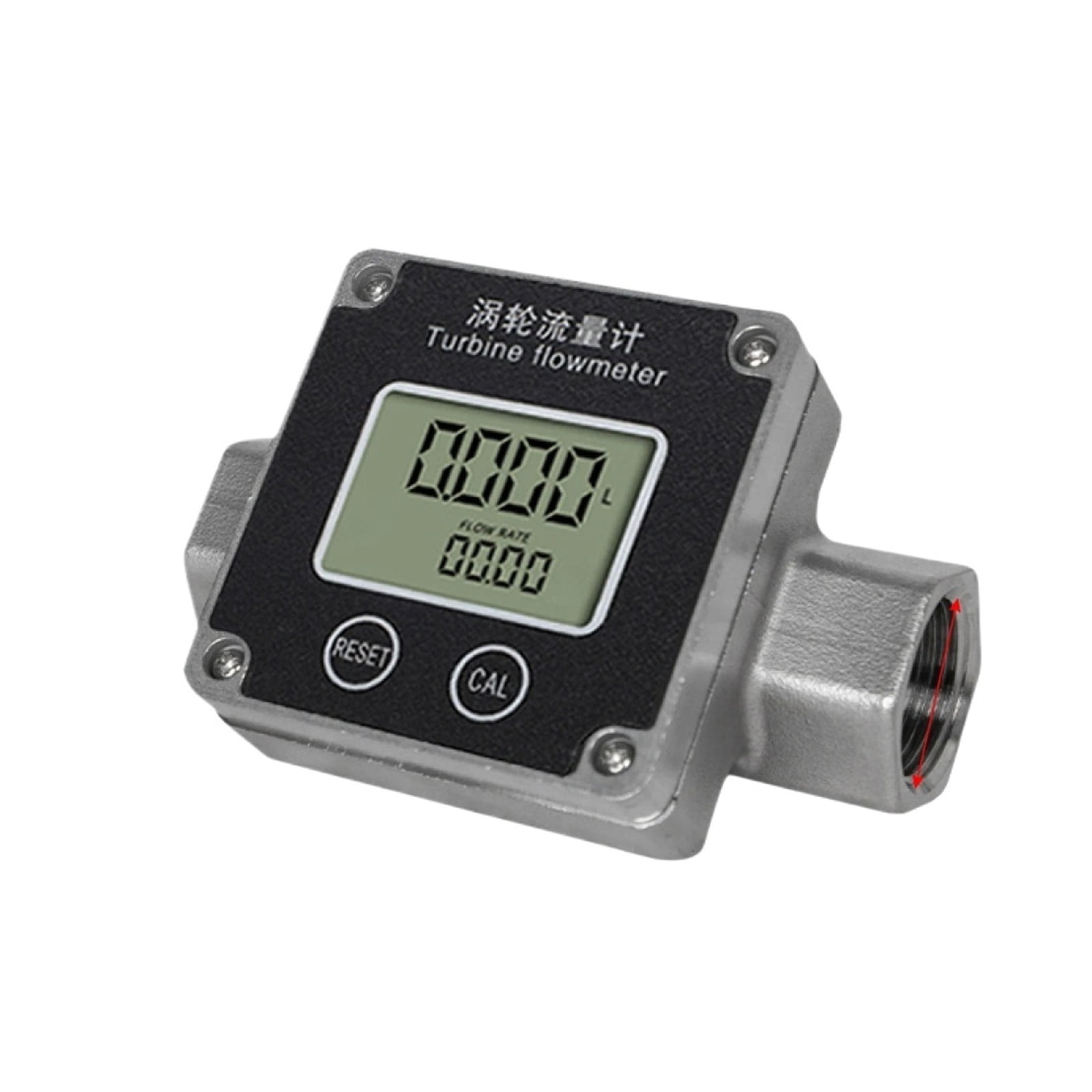 Flow Meter Stainless Steel Electronic Flowmeter Digital Liquid Flow ...